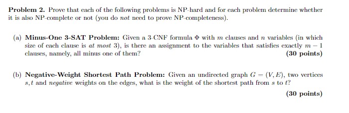 Solved Problem 2. Prove that each of the following problems | Chegg.com