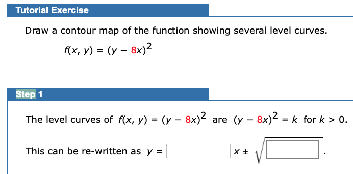 Solved Tutorial Exercise Draw A Contour Map Of The Function
