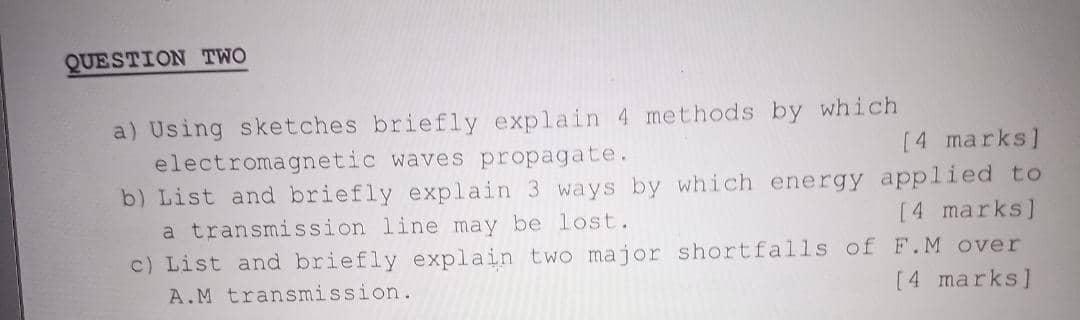 Solved a) Using sketches briefly explain 4 methods by which | Chegg.com
