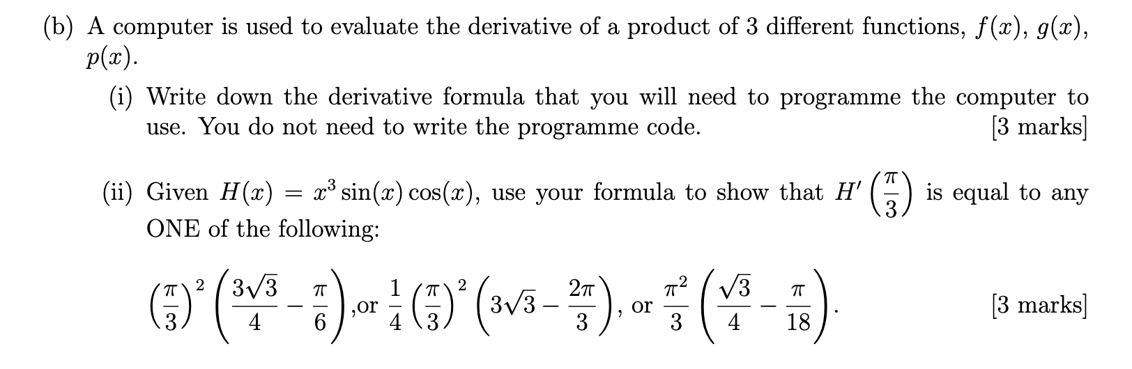 Solved Please help me to figure out (i) and (ii) of question | Chegg.com