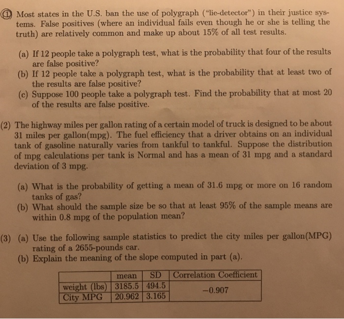 Lie Detector Test Results