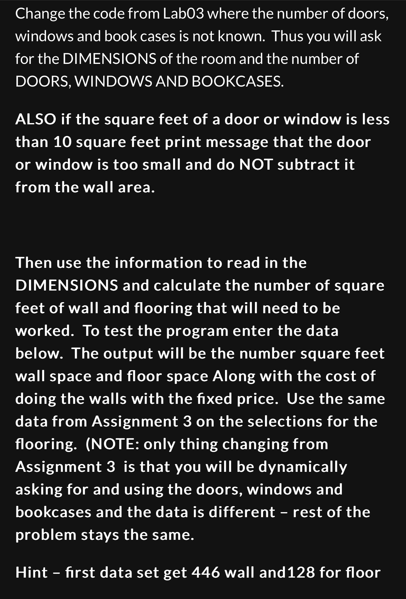 Solved I want to know how to find the House renovation- | Chegg.com