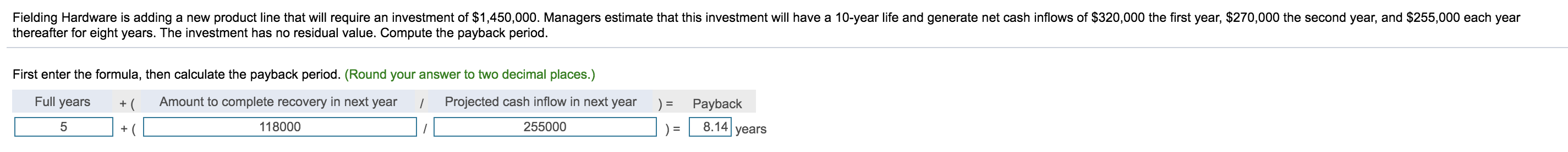 Solved Fielding Hardware is adding a new product line that | Chegg.com