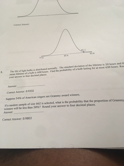Solved Correct Answer 1.1 85.6 93.6 5. The life of light | Chegg.com