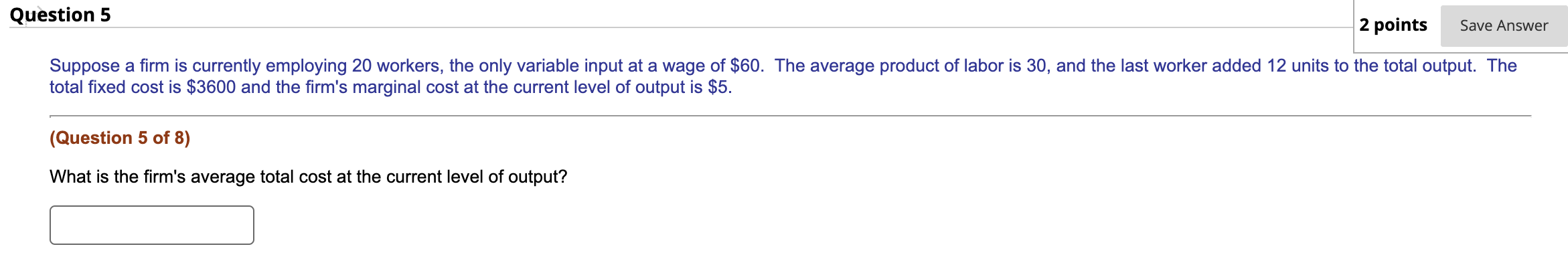 Solved Question 52 ﻿pointsSuppose a firm is currently | Chegg.com