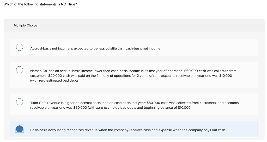 Which of the following statement is NOT correct about | Chegg.com