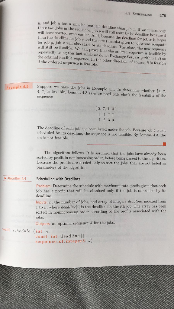 Solved Schedule (Greedy) Manually walk through the algorithm | Chegg.com