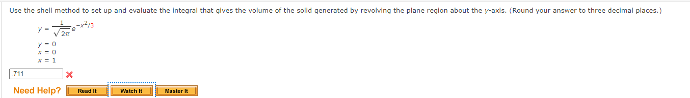 Solved Use the shell method to set up and evaluate the | Chegg.com