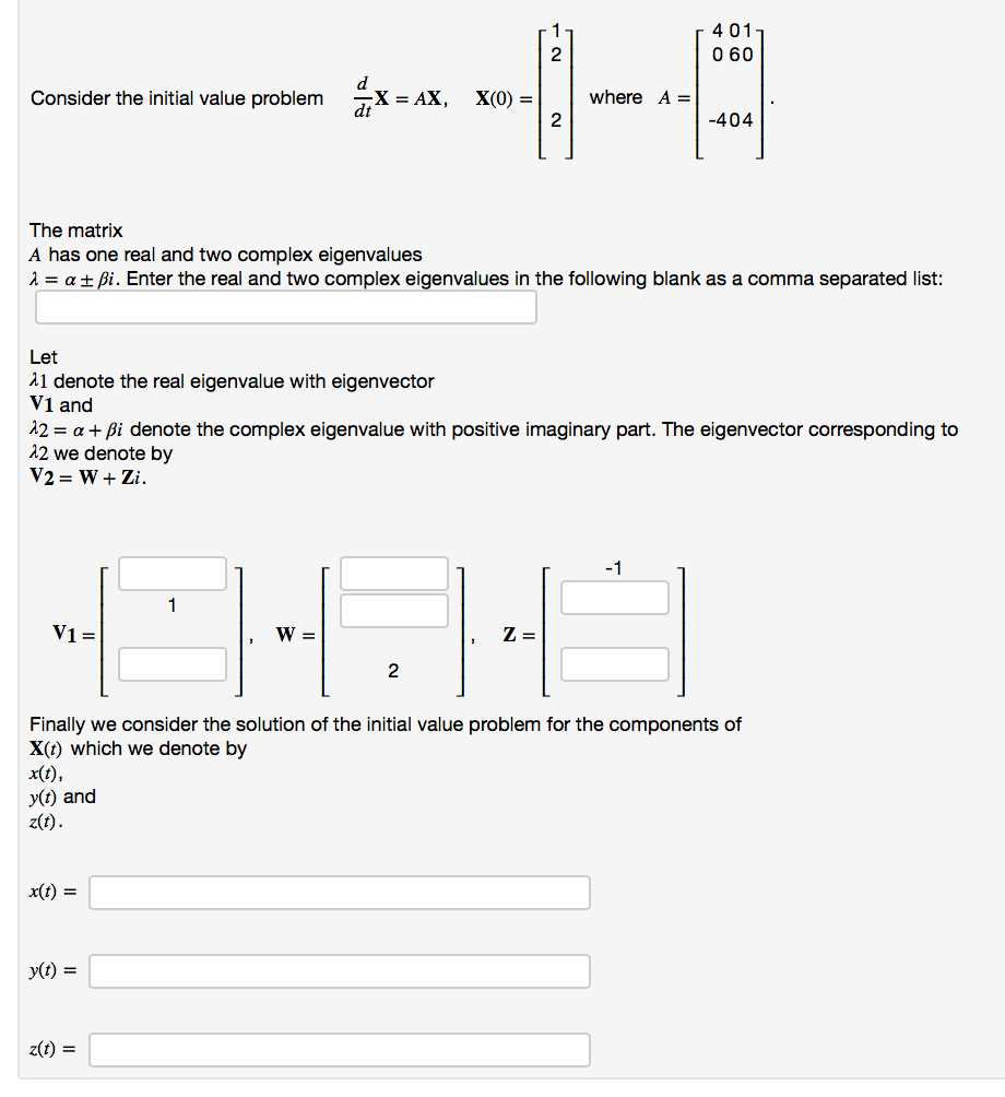 Solved 4 01 0 60 2 Consider The Initial Value Problem X