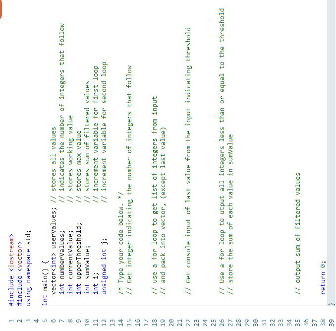 Solved C 521 Lab Output Values Below An Amount Write A 