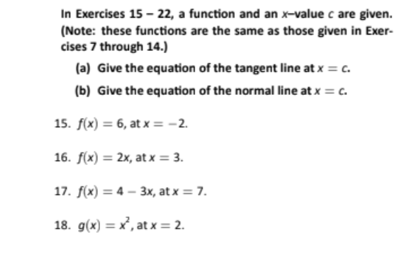 Solved In Exercises 15-22, a function and an x-value c are | Chegg.com