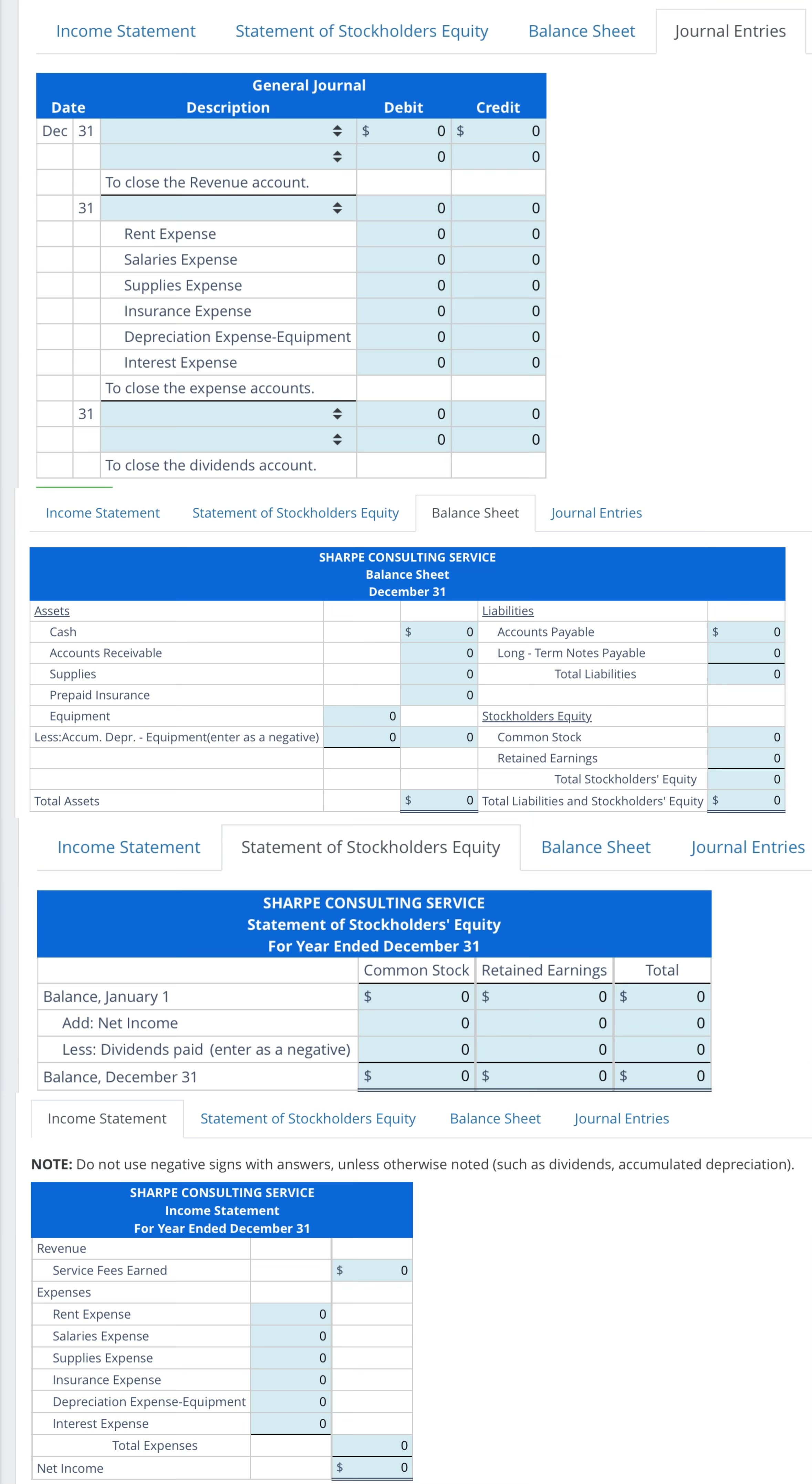 Solved Financial Statements and Closing Entries The adjusted | Chegg.com