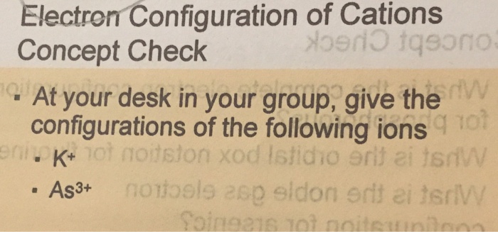 Solved Electron Configuration of Cations Concept Check At | Chegg.com