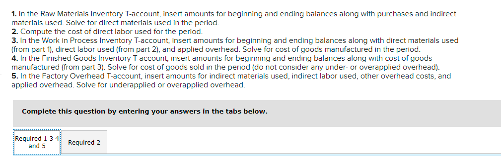 Solved Required information [The following information | Chegg.com