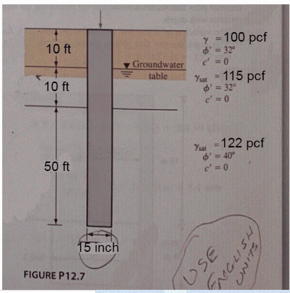 127 A driven closed-ended pile, circular in cross | Chegg.com