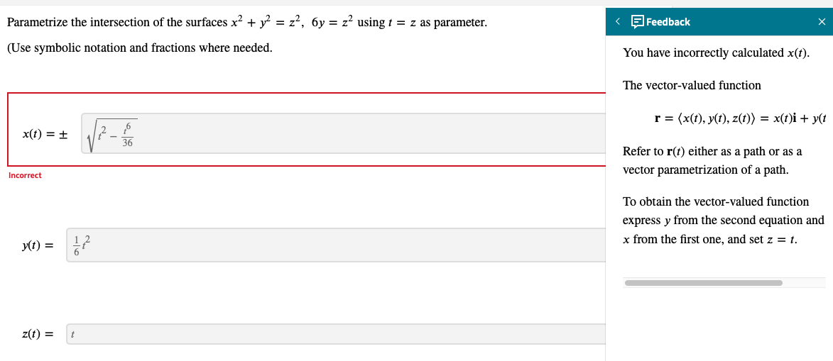 Solved Use hyperbolic functions to parametrize the | Chegg.com