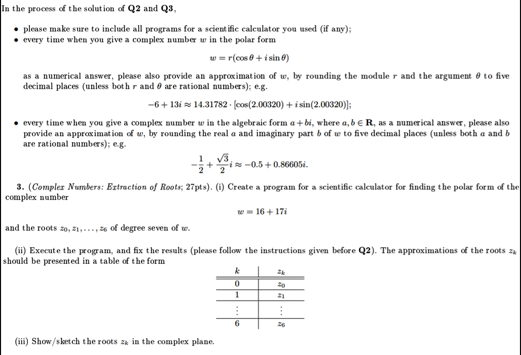 Solved In the process of the solution of Q2 and Q3, • please | Chegg.com