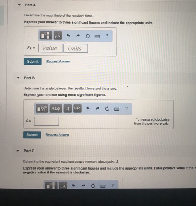 Solved Problem 4.105 Replace the force system acting on the | Chegg.com