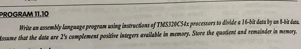 Solved PROGRAM 11.10 Write an assembly language program | Chegg.com