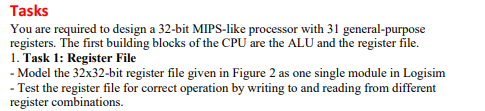 Solved Register File The register file consists of 32 x | Chegg.com