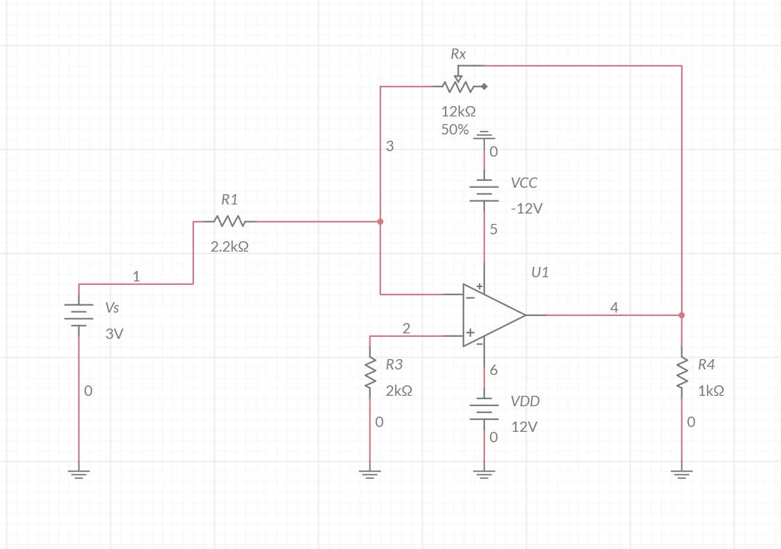 Solved 1. Construct the following operational amplifier | Chegg.com