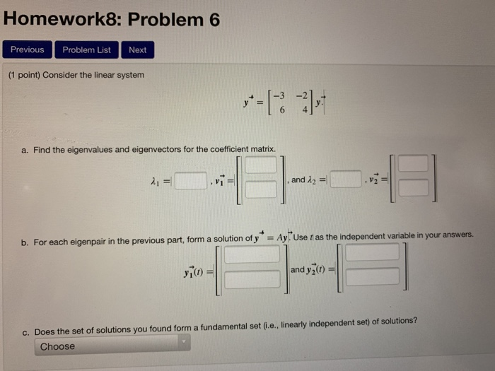 Solved Homework8: Problem 6 Previous Problem List Next (1 | Chegg.com