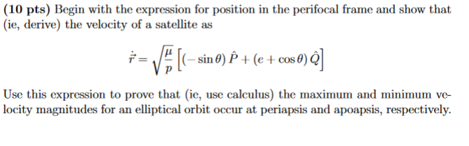 Solved (10 pts) Begin with the expression for position in | Chegg.com