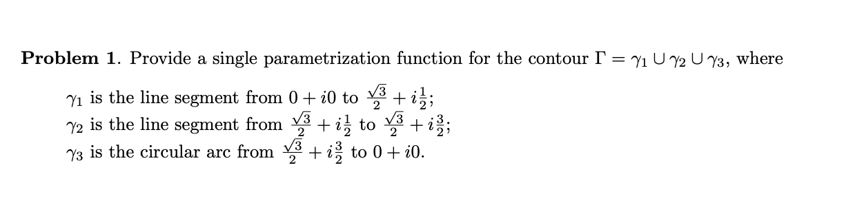 Solved Provide A Single Parametrization Function For The