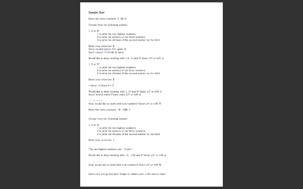 Solved COP 3223-hw5 Write a C program that asks the user to | Chegg.com