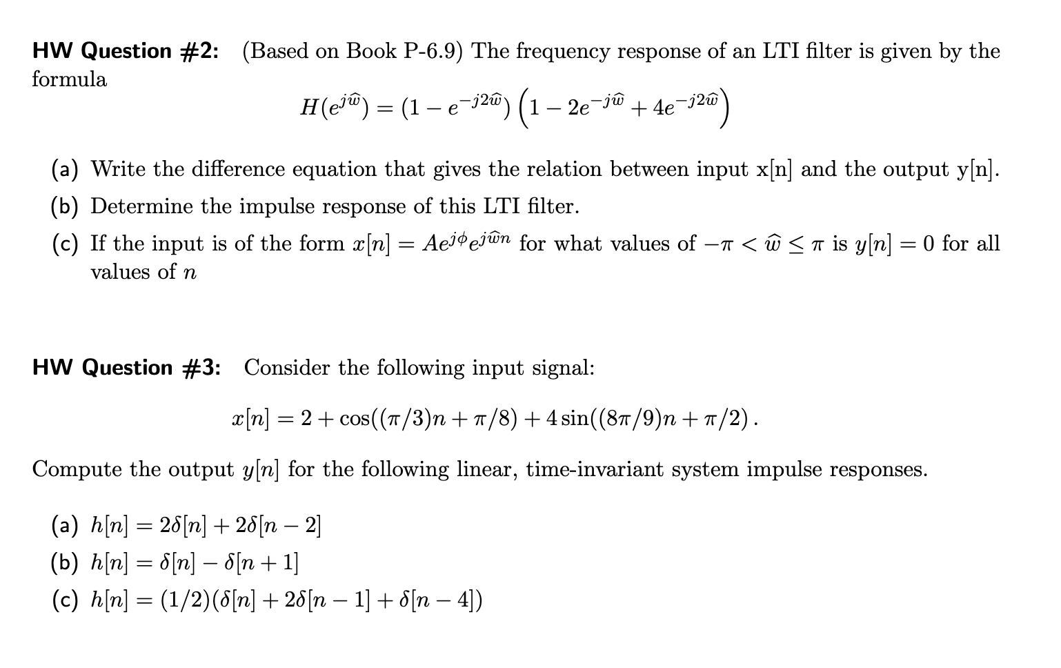Solved HW Question \#2: (Based on Book P-6.9) The frequency | Chegg.com