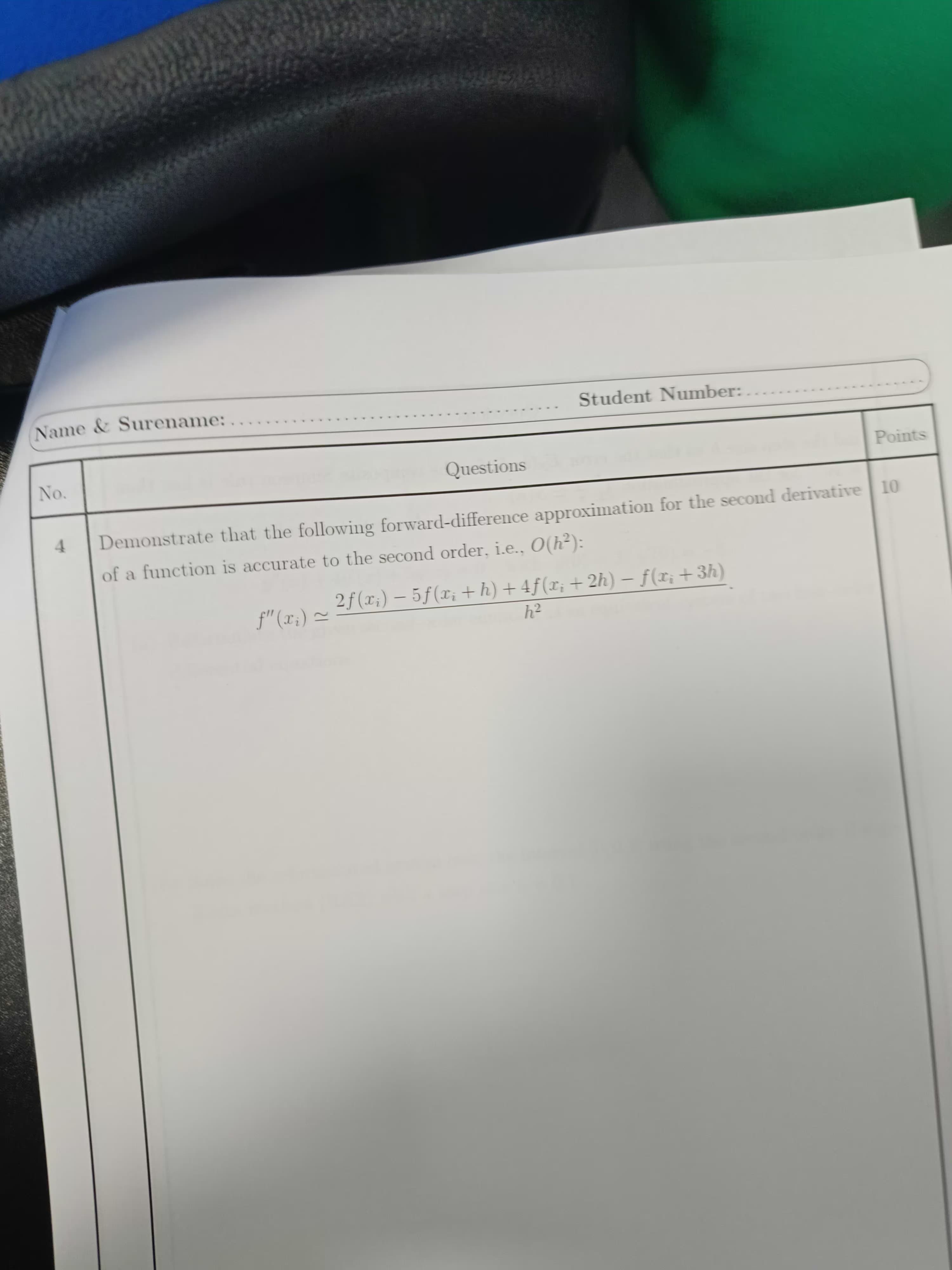 Solved Demonstrate that the following forward-difference | Chegg.com