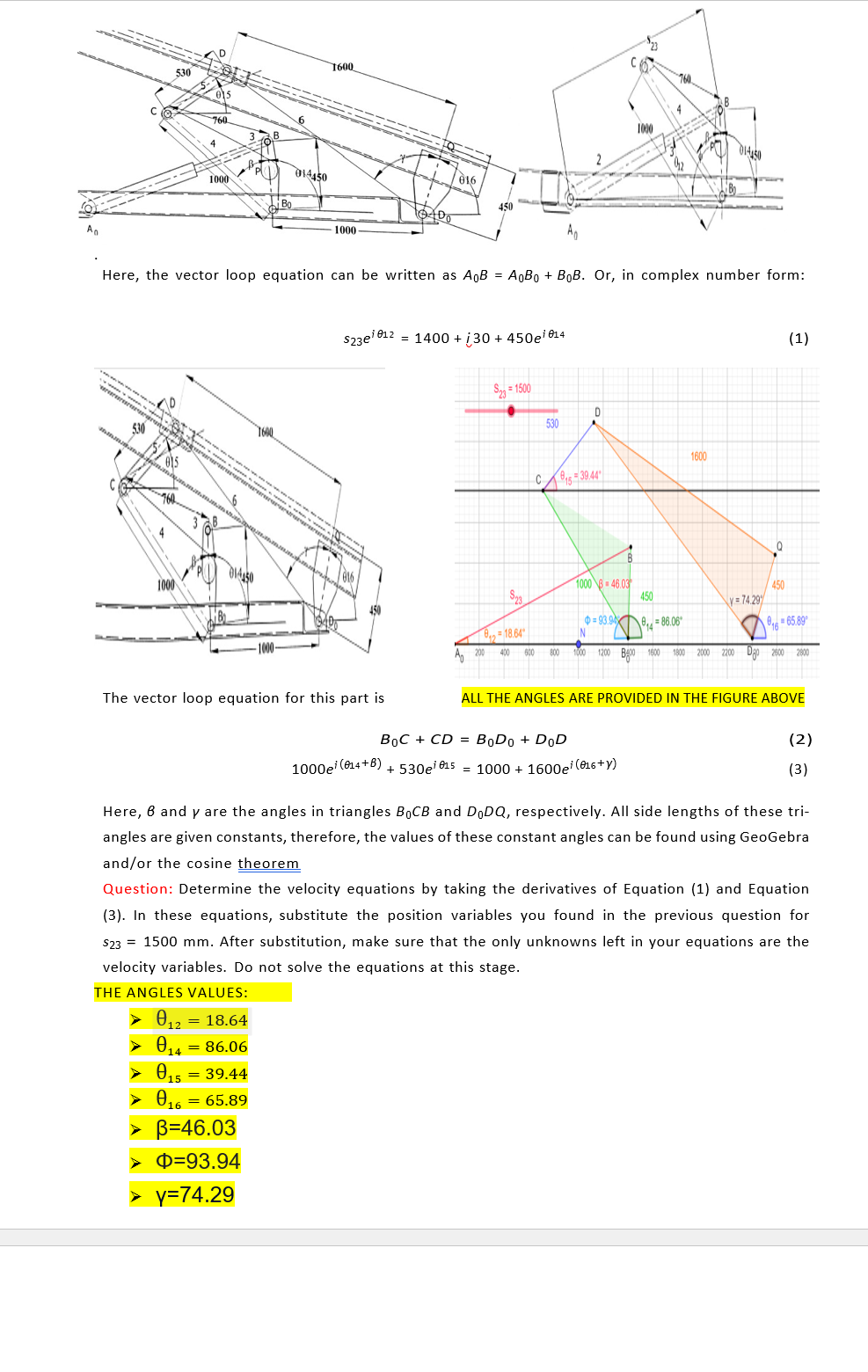 Solved Here, the vector loop equation can be written as | Chegg.com