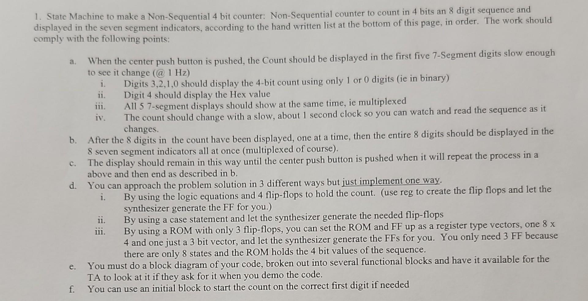 Solved This in Verilog pleaseThe 8 digit code is ee109f6d | Chegg.com