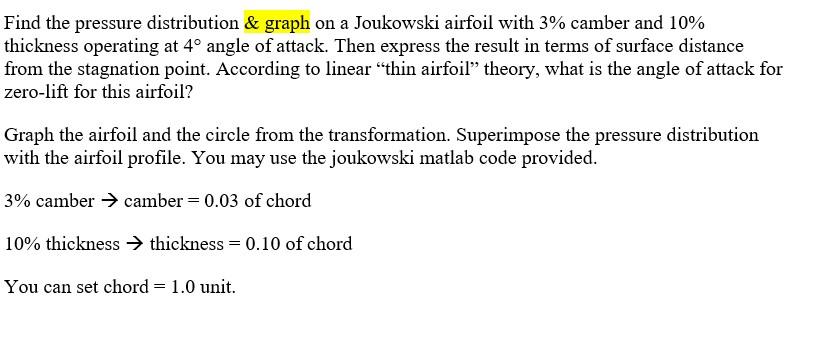Find the pressure distribution \& graph on a | Chegg.com