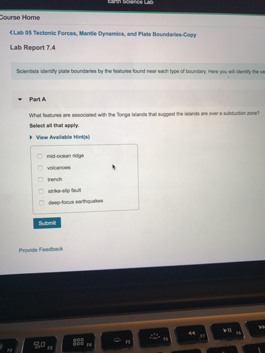 Solved Earth Science Lab Course Home | Chegg.com