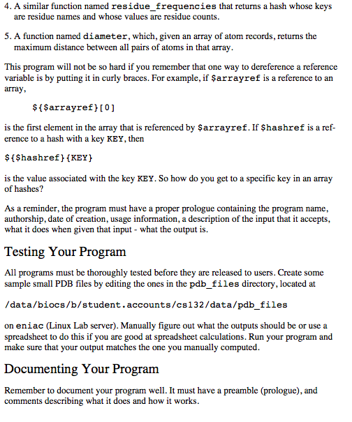 Please help with this perl assignment ! don't know | Chegg.com