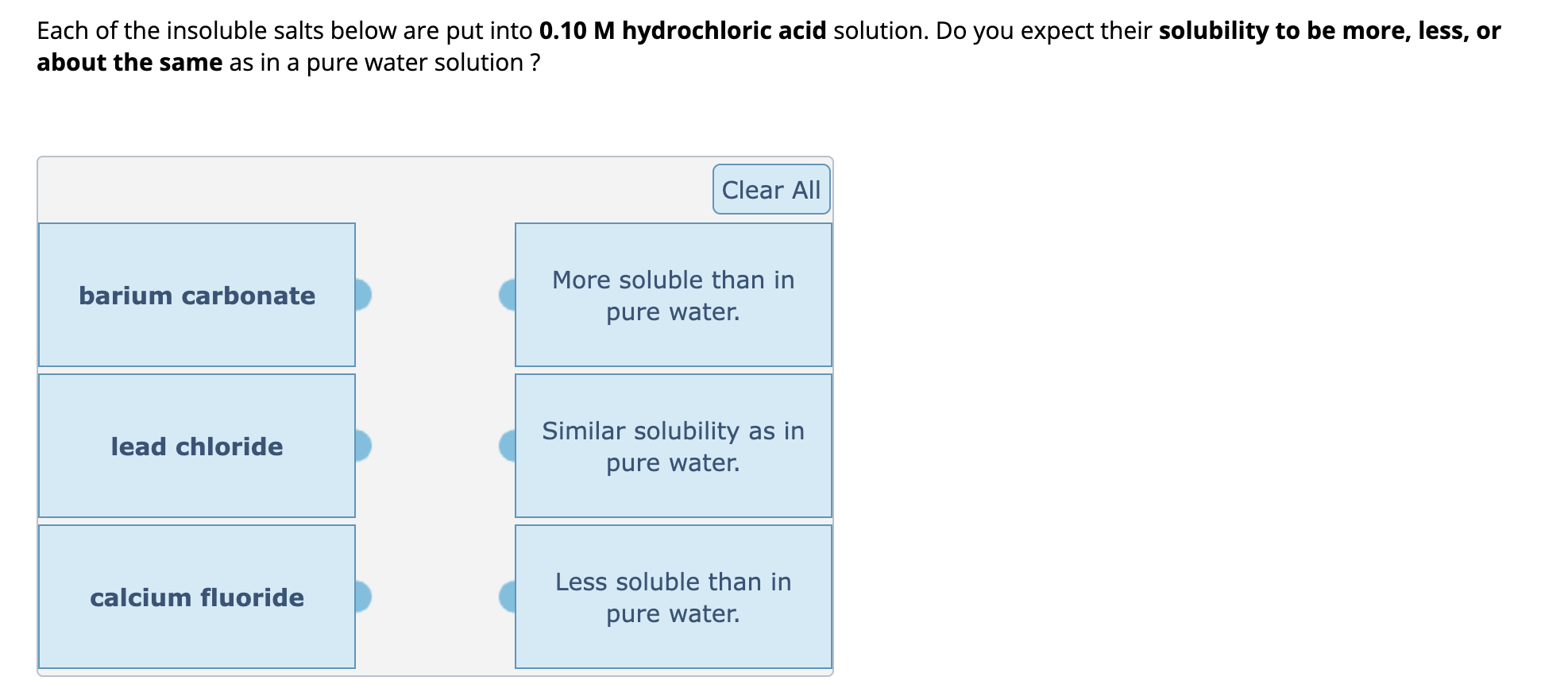 Solved Chapter 15 - ﻿Question #15: Each of the insoluble | Chegg.com