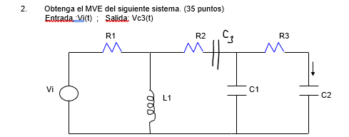 Obtenga el MVE del siguiente sistema:Obtenga el MVE | Chegg.com