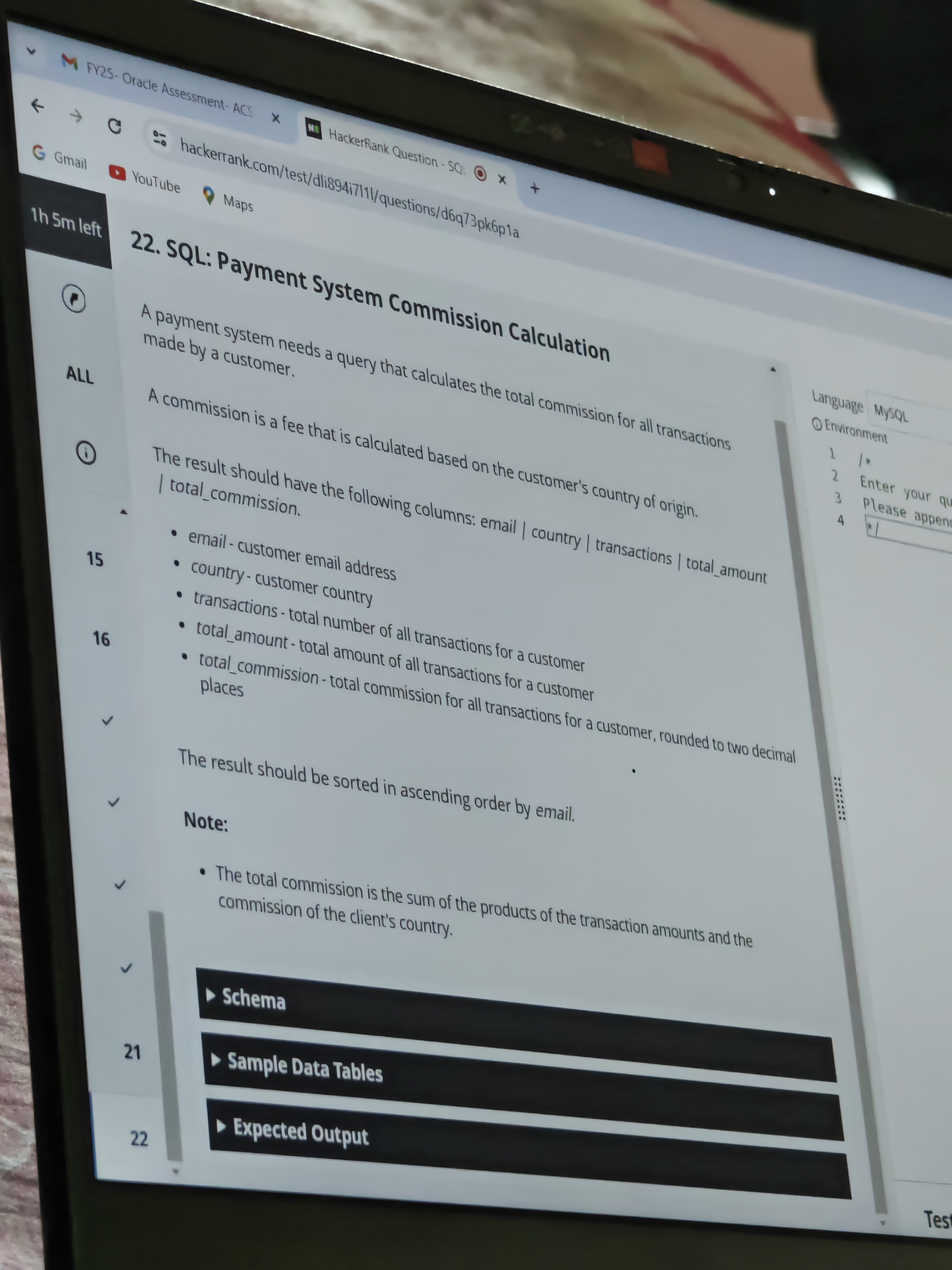 Solved SQL: Payment System Commission CalculationA payment | Chegg.com