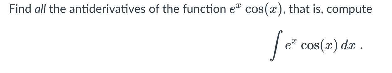 Solved Find All The Antiderivatives Of The Function