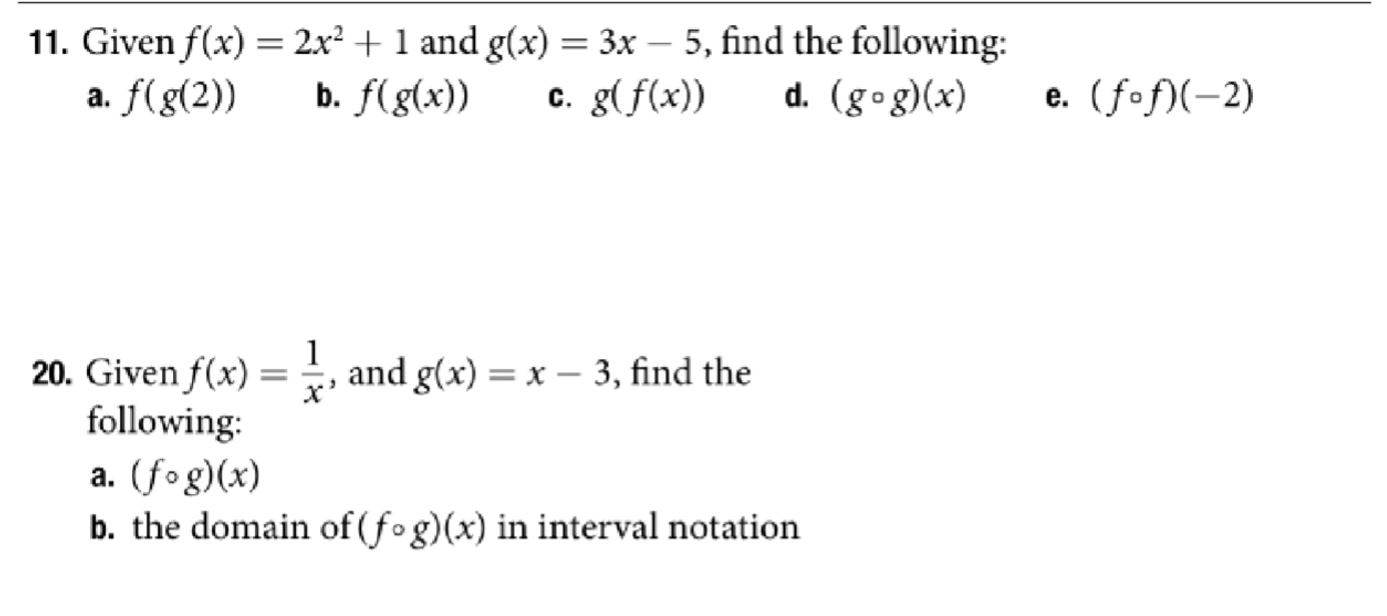 can you help me with problem 11 ﻿and 20. | Chegg.com