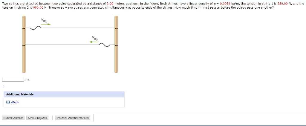 Solved Two strings are attached between two poles separated | Chegg.com