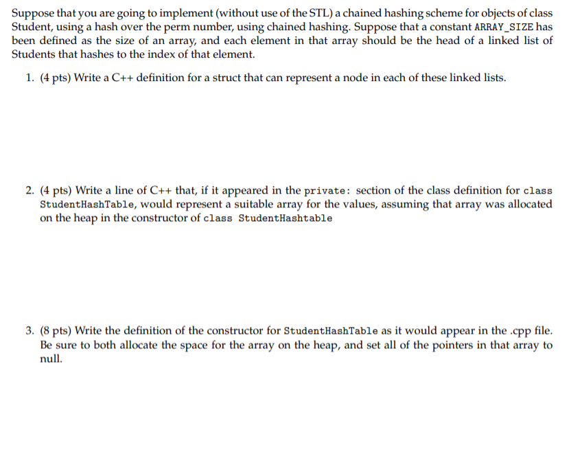 Suppose that you are going to implement (without use | Chegg.com
