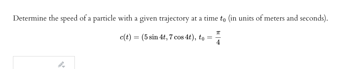 Solved Determine the speed of a particle with a given | Chegg.com