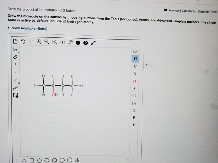 Solved Review Constants Periodic Table Draw the product of | Chegg.com