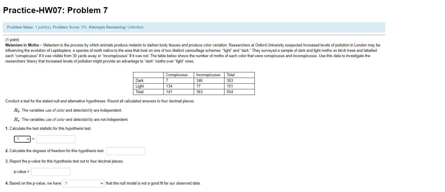 Solved Practice-HW07: Problem 7 Problem Value: 1 point(s). | Chegg.com