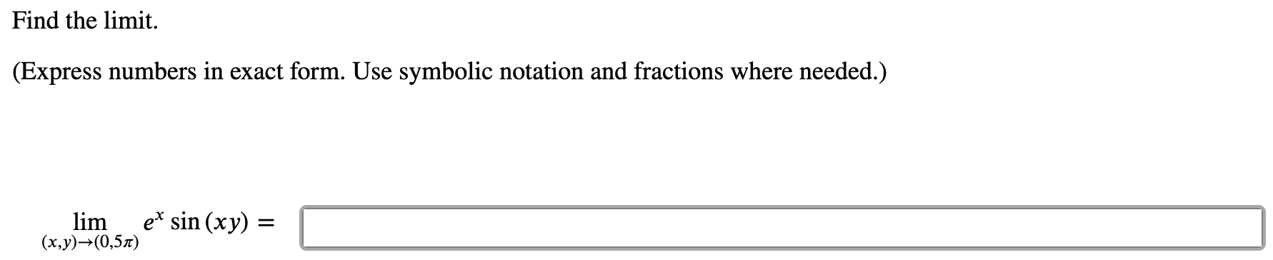 Solved Find the limit. (Express numbers in exact form. Use | Chegg.com