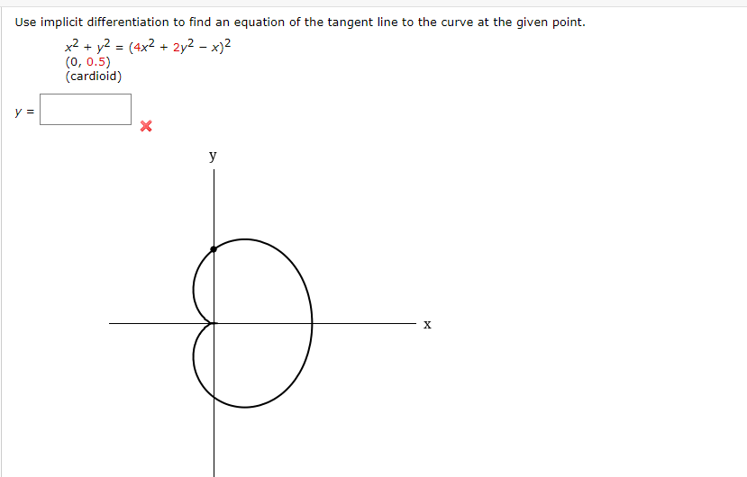 Solved Use implicit differentiation to find an equation of | Chegg.com