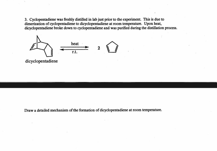 Dicyclopentadiene To Cyclopentadiene Mechanism