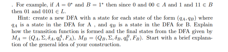Solved (5 points) Let A and B be any regular languages over | Chegg.com